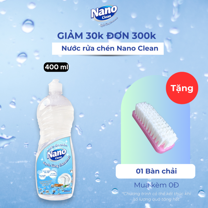 Nước Rửa Chén Bát Nano Clean Đánh Bay Dầu Mỡ Hiệu Quả 400ml | Lazada.vn