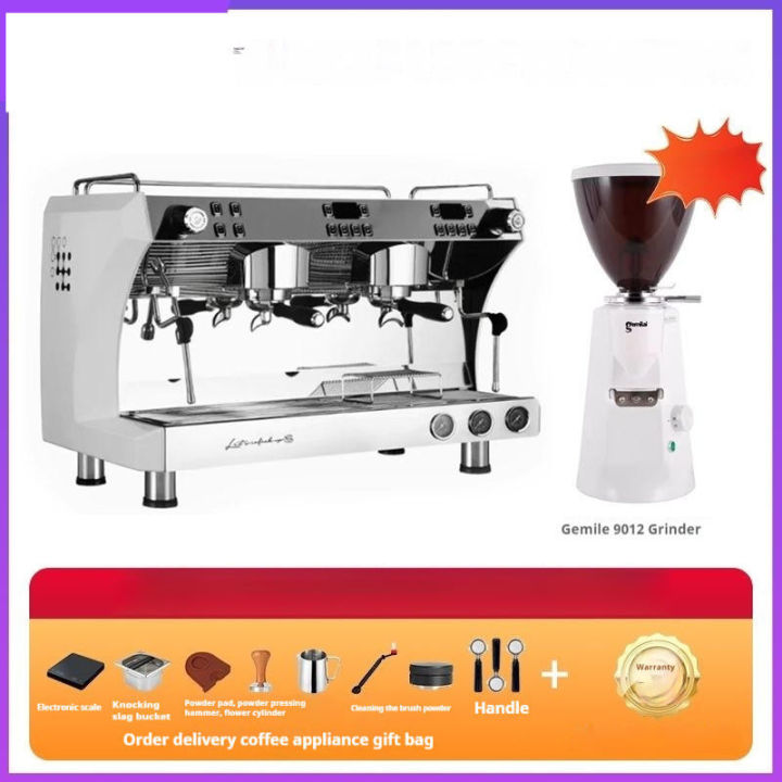 Commercial coffee machine dual head professional Italian semi automatic ...