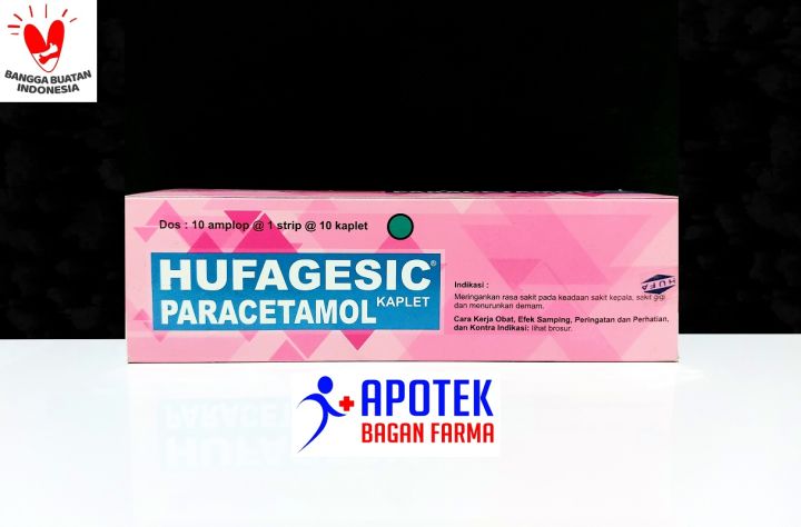 HUFAGESIC PARACETAMOL 500 MG ( 1 BOX = 10 STRIP ) | Lazada Indonesia