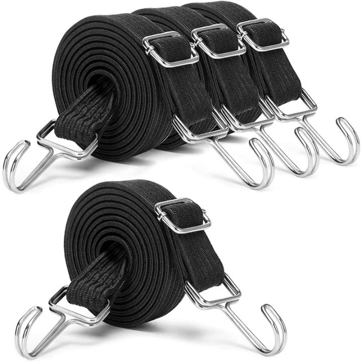 Adjustable Bungee Cords with Hooks Set,2M Heavy Duty Elasticity Straps ...