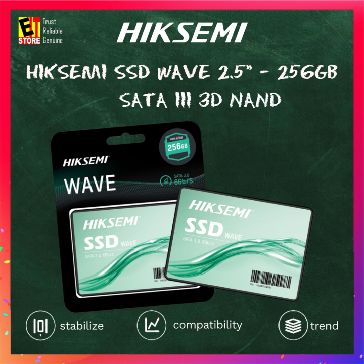 HIKSEMI WAVE SERIES 2.5" SATA III SSD 3D NAND 256GB/512GB/1TB/2TB - 3YRS WARRANTY | Lazada