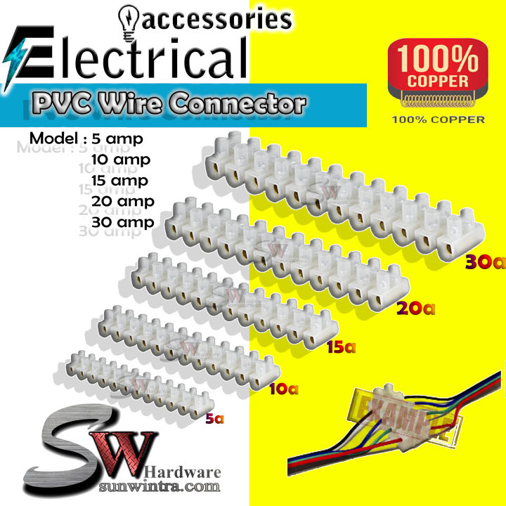5A 10A 15A 20A 30A PVC Wire Cable connector connecter Terminal Block 12 ...