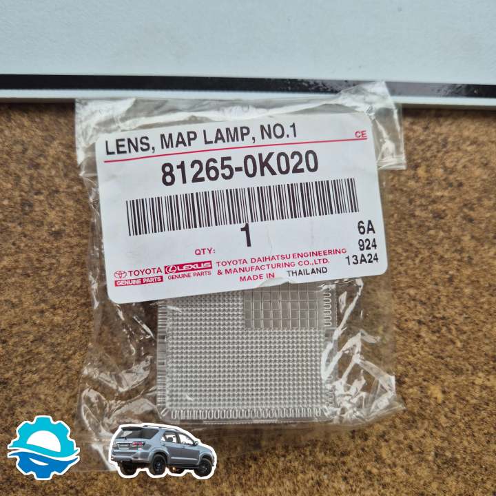 Toyota Fortuner/Hilux/Innova 2012-2015 Map Light Lens No. 1 Passenger ...