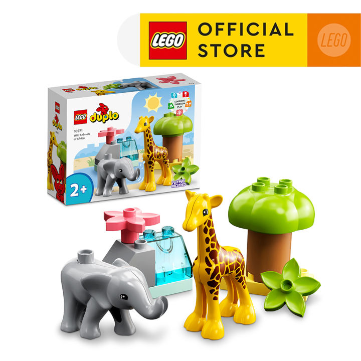 LEGO DUPLO 10971 Wild Animals of Africa Building Toy (10 Pieces ...