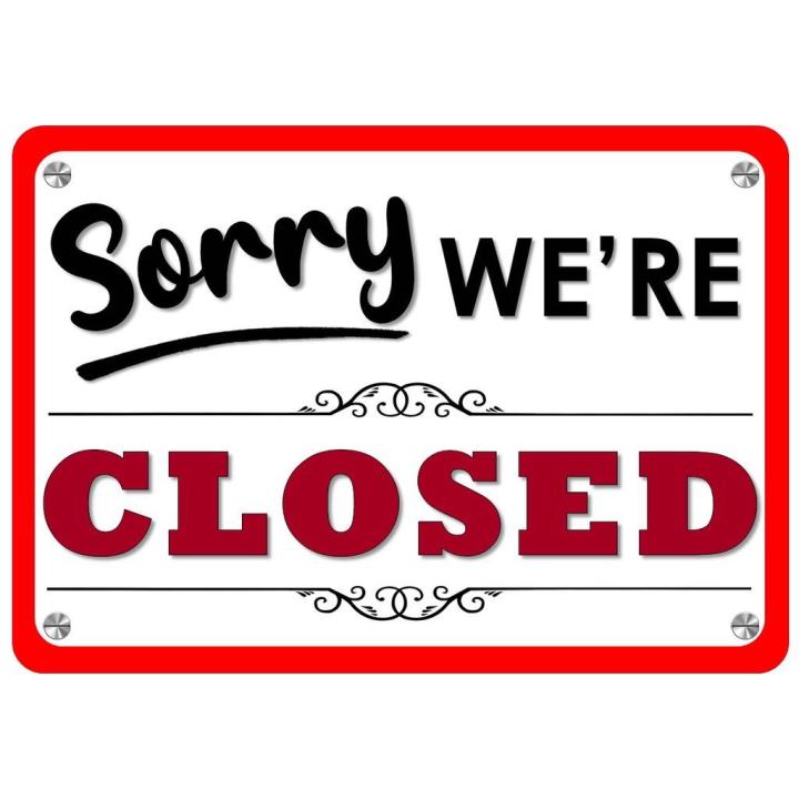 Closed/Open Laminated Signage - A4 Size high quality print | Lazada PH