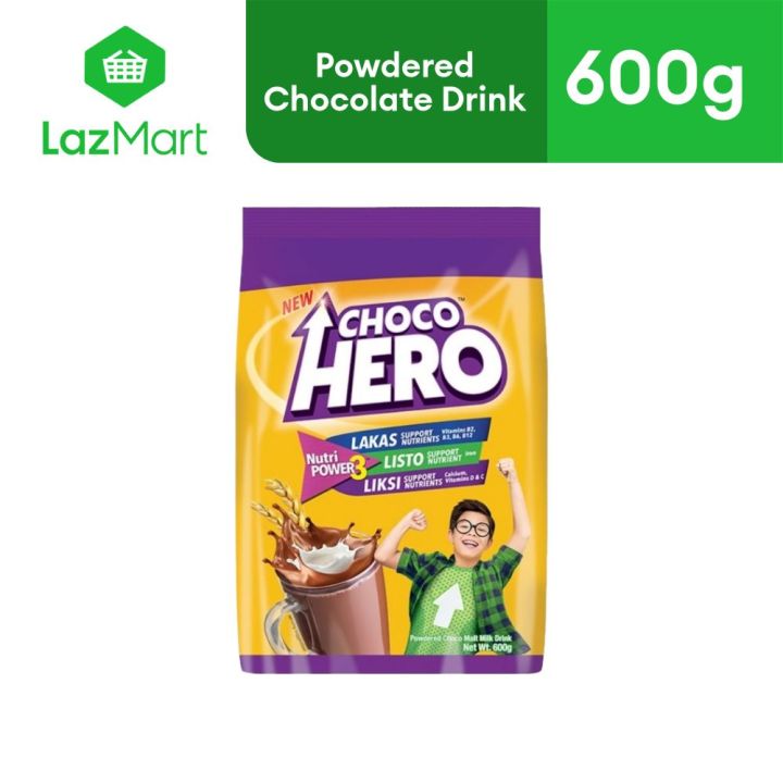 Choco Hero Powdered Choco Malt Milk Drink 600g | Lazada PH