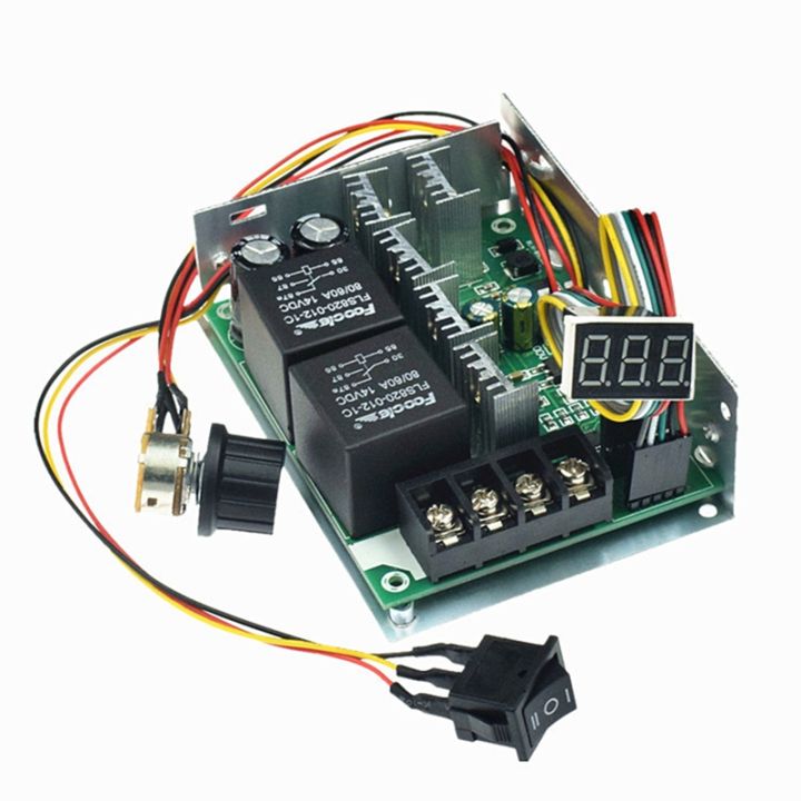 PWM DC Motor Speed Controller Digital Display 0-100% Adjustable Drive Module Input MAX 60A ...