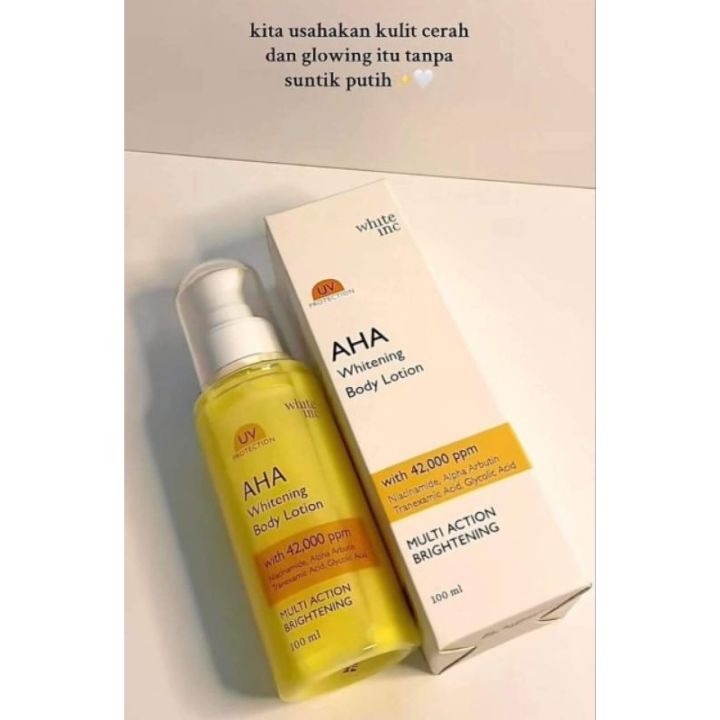 White Inc AHA Whitening Body Lotion Multi Action Brightening 42.000 ppm ...