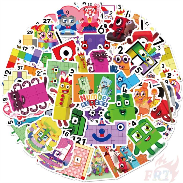 WA40N 5Pcs/Set Numberblocks Series 2 Funny Cartoon Number Stickers ...