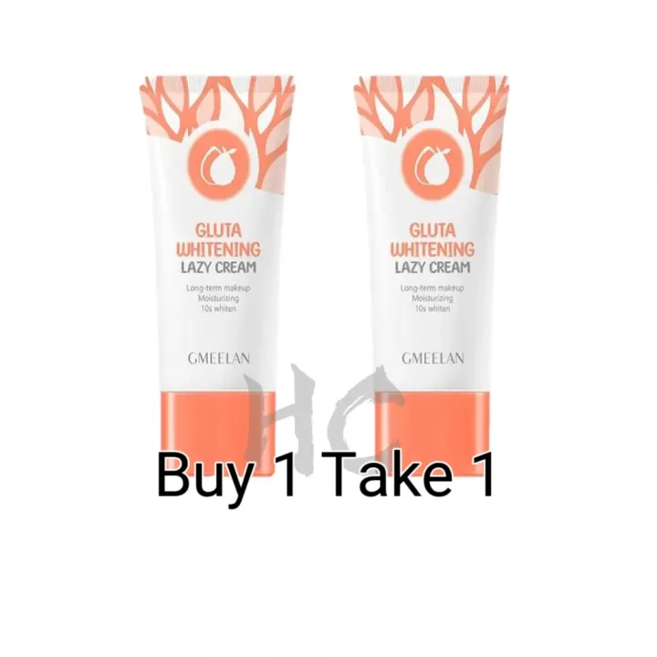 HCS【Buy1 Take1】GMEELAN Lazy Cream Glutathione Whitening Cream Facial ...