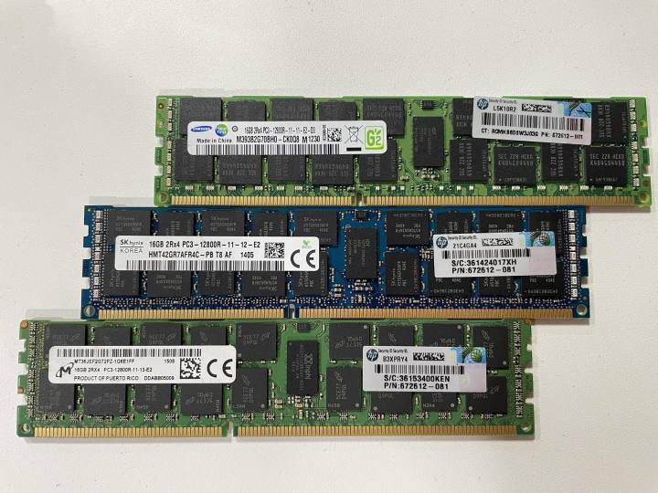 The1part RAM ECC DDR3 16GB PC3-12800R | PC3-12800R | SAMSUNG | Micron ...
