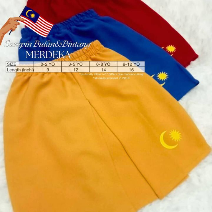 ‼️Ready Stock‼️ Sampin Merdeka Budak Sampin Merdeka Kanak-kanak Sampin ...