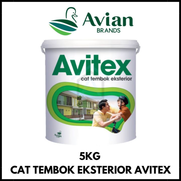Cat Dinding Luar / Cat Tembok Eksterior Avitex 5Kg / AVIAN BRANDS ...