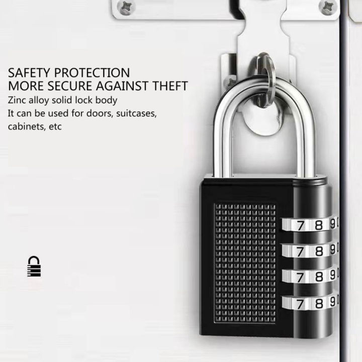80*40*14mm Heavy Duty 4 Dial Digit Combination Lock Weatherproof ...