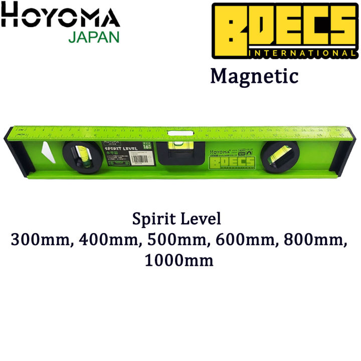 Hoyoma Japan Spirit Level Level Bar Magnetic Heavy Duty (300mm to ...