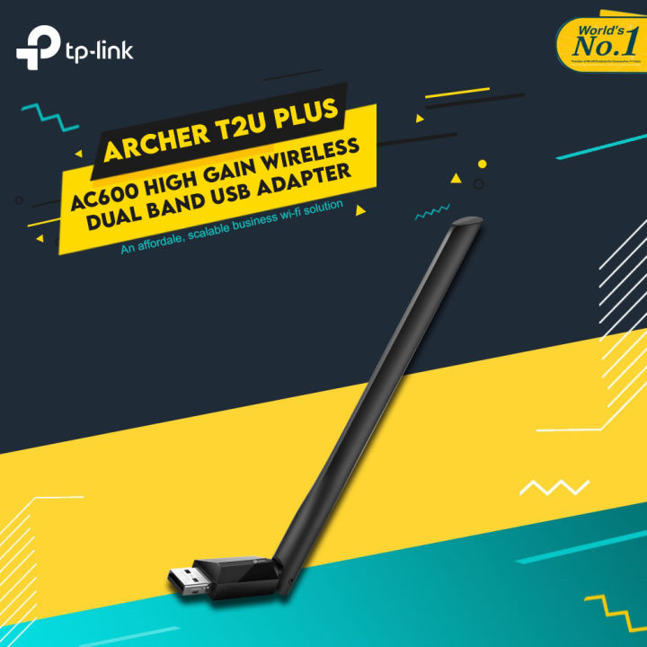 tp-link Archer T2U Plus AC600 High Gain Wireless Dual Band Adapter ...