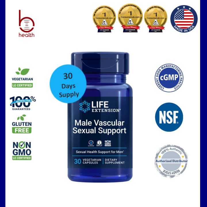 [Life Extension] Male Vascular Sexual Support, 30 vegetarian capsules ...