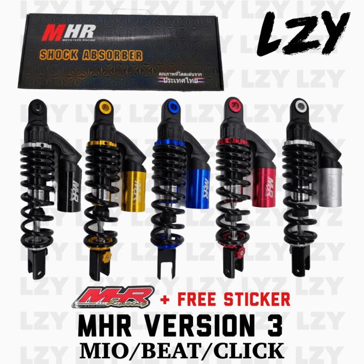 MHR Version 3 Rear Shock Absorber Suspension 300Mm Universal Mio Beat ...
