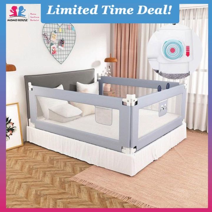 MOMO HOUSE Pagar Katil Bayi Pagar Katil Anti Jatuh | Lazada