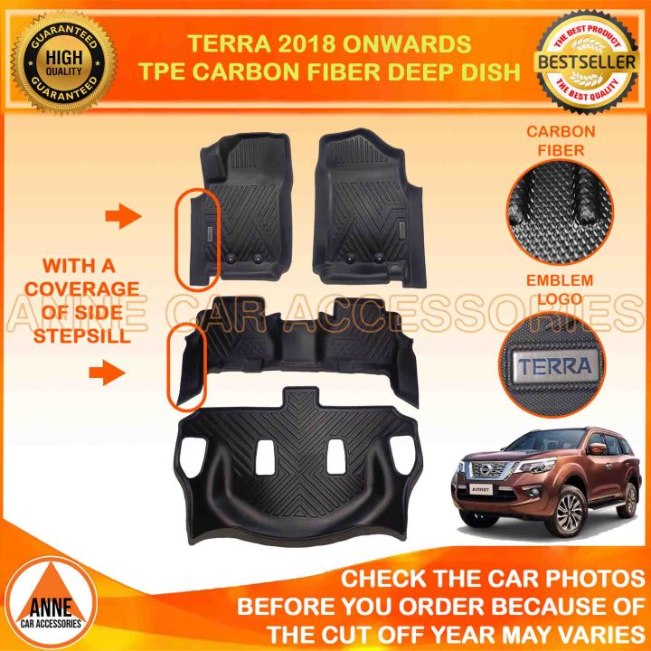 TPE /TPE Carbon Fiber/5D Deep Dish for Nissan Terra 2018-2021 High ...