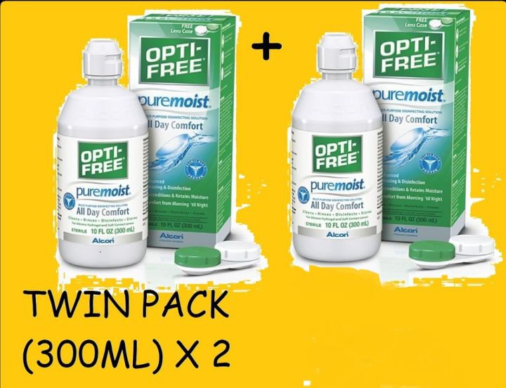 *Ready Stock* Alcon Opti-Free Pure Moist (300mlx2) - Multipurpose ...