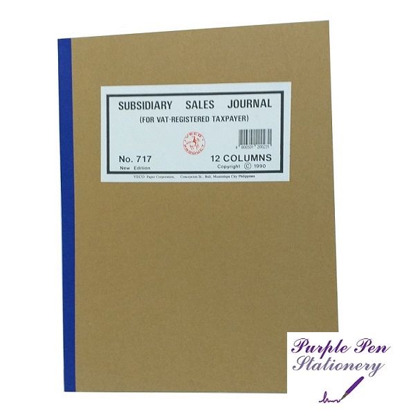 COLUMNAR NOTEBOOK COLUMNAR NOTEBOOK #717 SUB. SALES JOURNAL 12 COLS ...