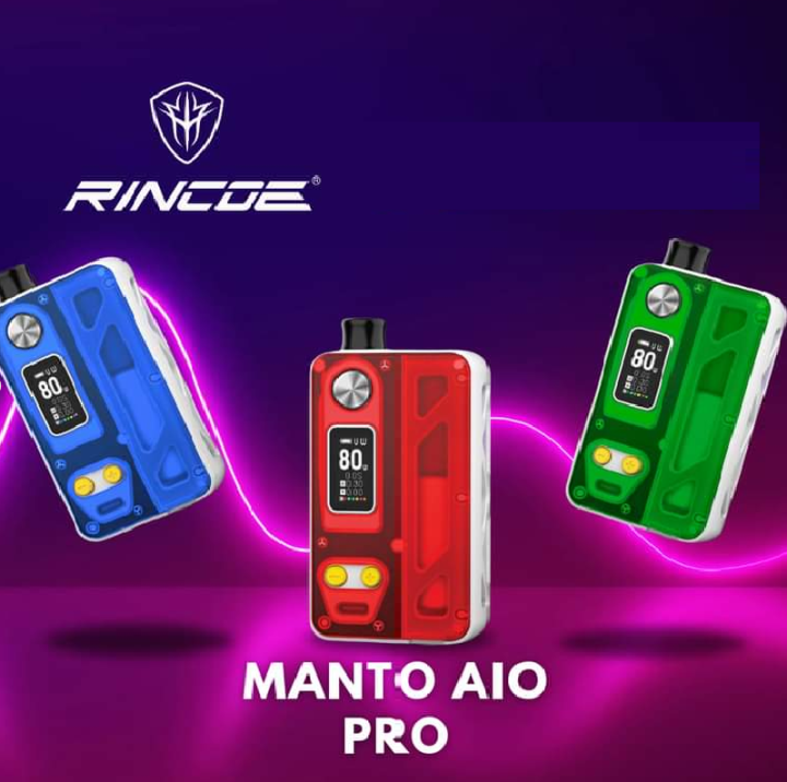 MANTO AIO PRO 80W POD KIT ( NO INCLUDE BATTERY ) 3ML COIL USE 0.15 0.3 ...