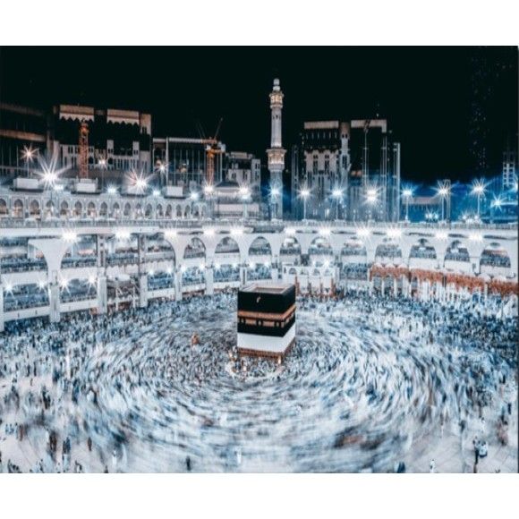 ภาพวาดเย็บปักถักร้อยเพชรเพชรกลมเต็ม5D DIY-Mekkah/ Mecca Kaabah | Lazada ...