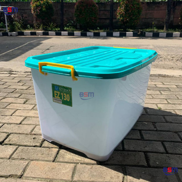 container box cb 130 liter dengan roda BESAR JUMBO KUAT AWET Kotak ...