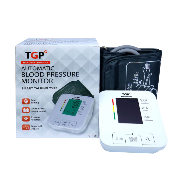 TGP Blood Pressure (BP) Monitor 1 piece automatic TG108 used to measure ...