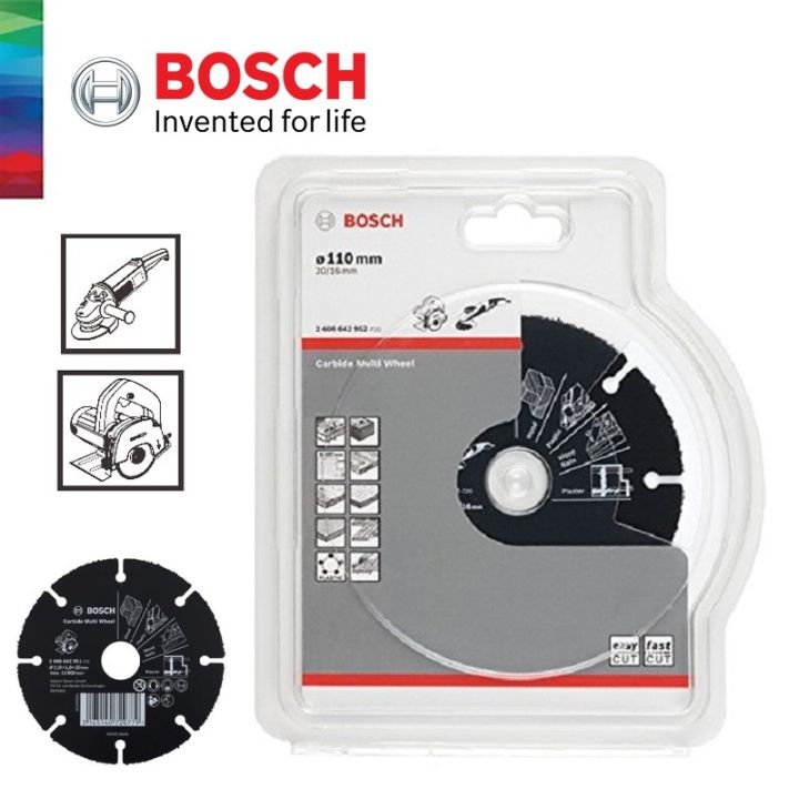 BOSCH ใบตัดอเนกประสงค์ 4นิ้ว ใบตัดคาร์ไบด์ Carbide Multi Wheel ...