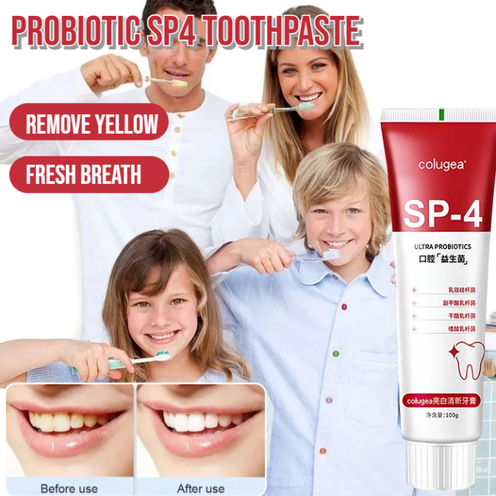 Shark Probiotic Sp4 Toothpaste Fresh Breath Tooth Whitening Toothpaste ...