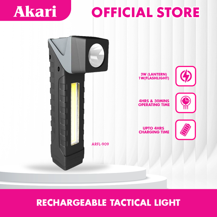 Akari Tactical Flashlight (ARFL-909) - NEW ITEM | Lazada PH