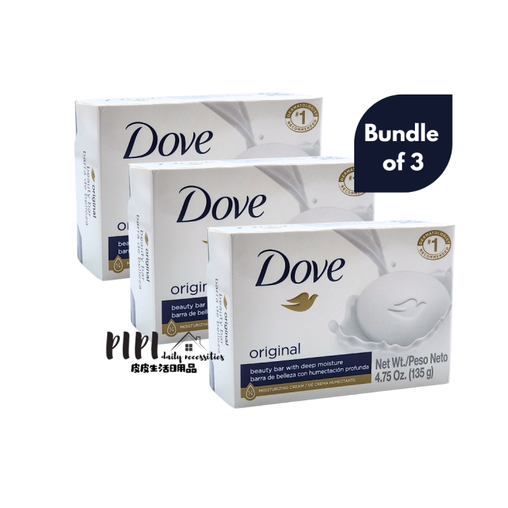 Dove Bar Soap Original Beauty Bar 3 x 135g | Lazada Singapore