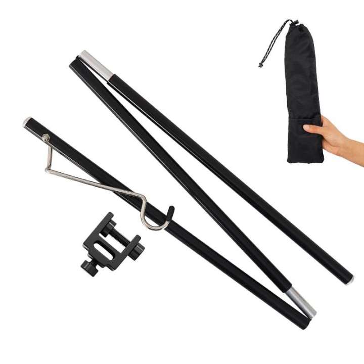 Outdoor ultra-light simple lamp holder aluminum mini pole camping ...