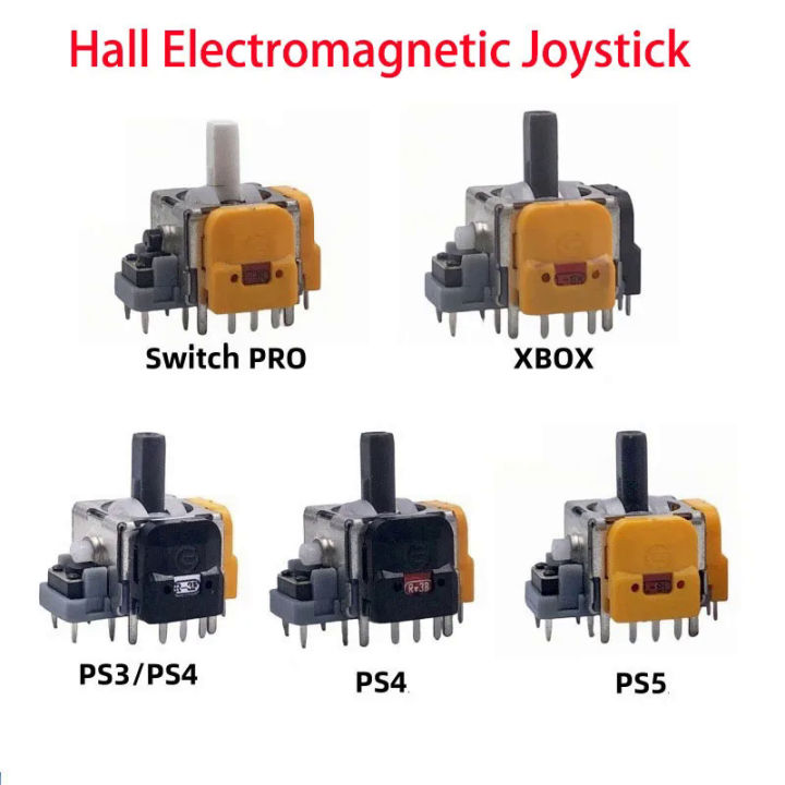 Hall Effect Electromagnetic Joystick for PS5 PS3 PS4 Controller og ...