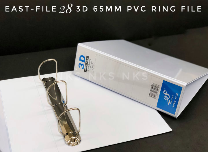 EAST-FILE '28' A4 PVC 2D / 3D 65MM RING FILE (A652T) | Lazada