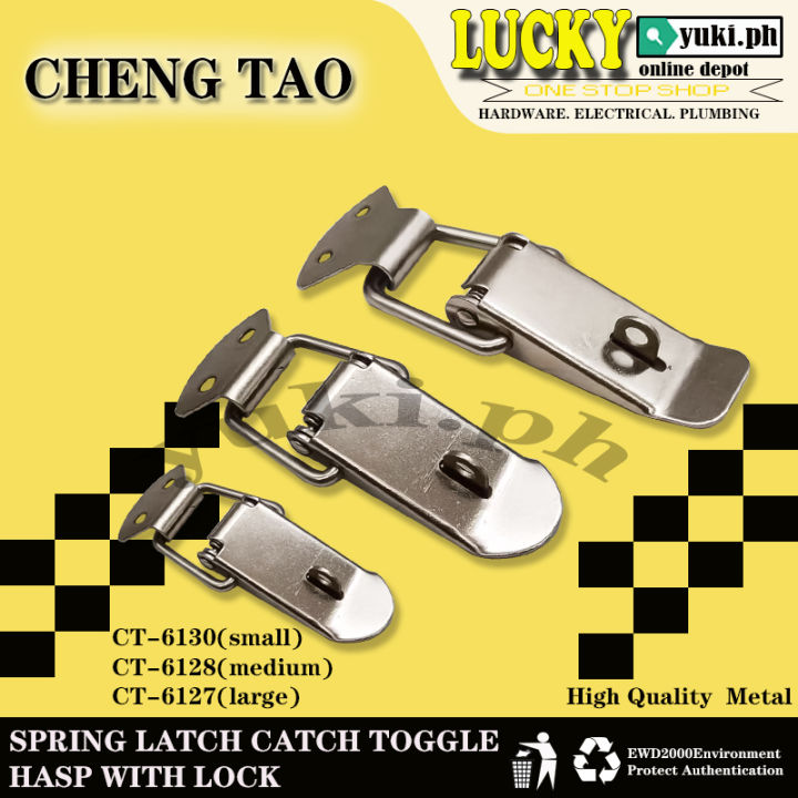 CT6127/6128/6130 CHENGTAO SPRING LATCH CATCH TOGGLE HASP WITH LOCK ...