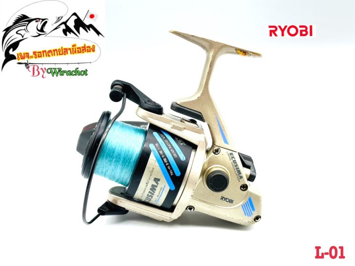 รอก รอกญี่ปุ่น รอกญี่ปุ่นมือ2 รอกตกปลา Ryobi Ecusima SS-3500 (L-01) ญี่ปุ่นมือสอง รอกตกปลาหน้า ...