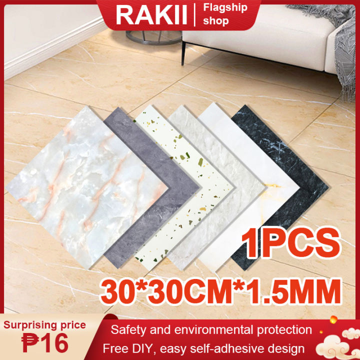 Marble Vinyl tiles Floor Stickers Self Adhesive waterproof tiles for ...