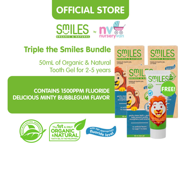 Triple the Smiles: Buy 2 Get 1 FREE Smiles Organic and Natural Tooth ...
