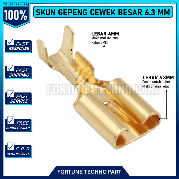 [GRATIS ONGKIR] [COD] - PAKET 25 PCS Skun Gepeng Female Ukuran Besar ...