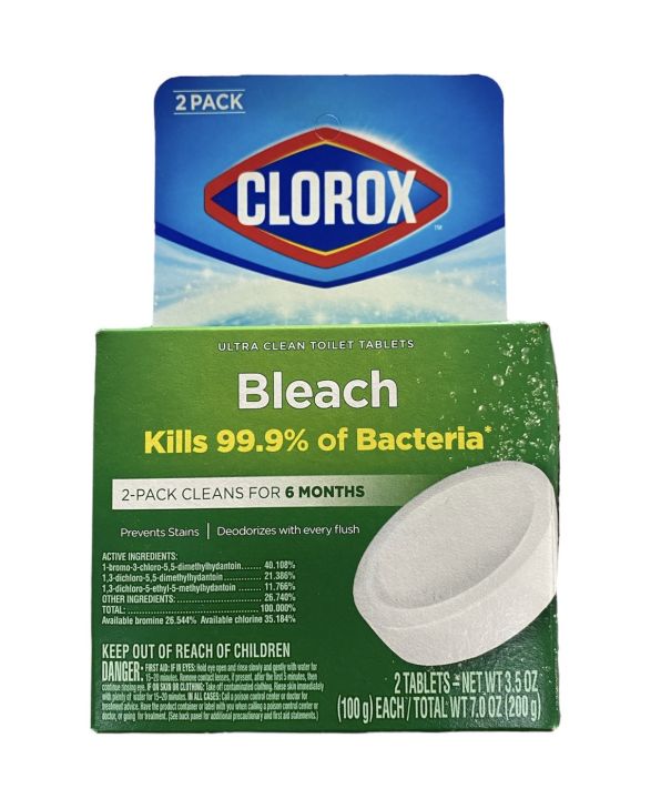 Clorox Ultra Clean Toilet Tablets 100 g. โคลร็อกซ์ ก้อนทำความสะอาด ...