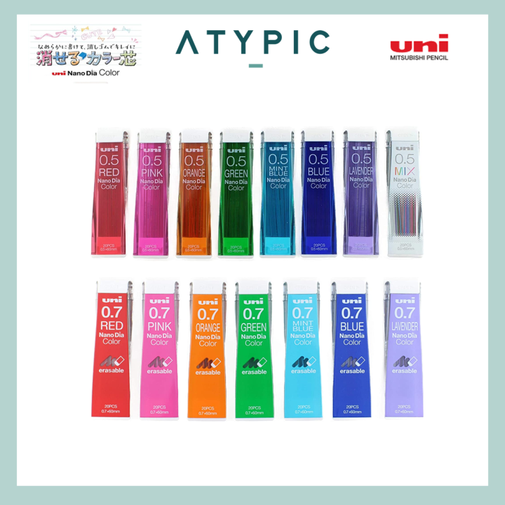 Uni Mechanical Pencil Lead Nano Dia Colour (0.5mm/ 0.7mm) | Lazada ...