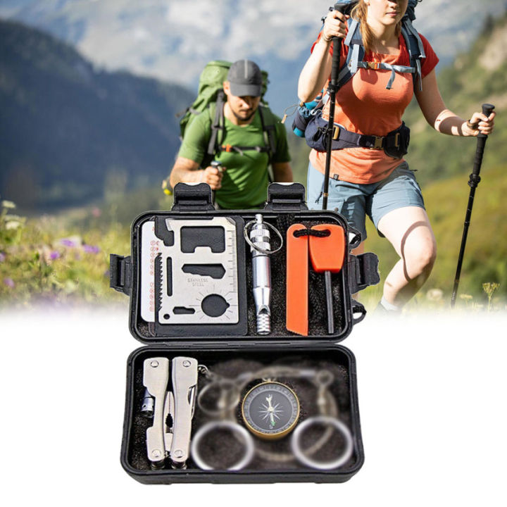 Survival Kit Set Camping Travel Multifunction Equipment First Aid SOS ...
