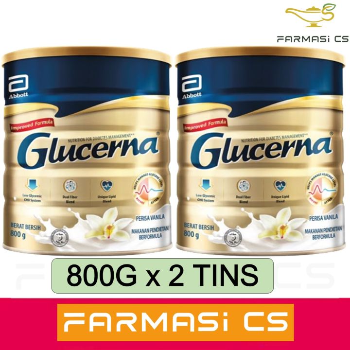 PROMO Abbott Glucerna Vanilla 800g x 2 (TWIN) EXP:09/2025 [ Improved Formula Helps Manage ...