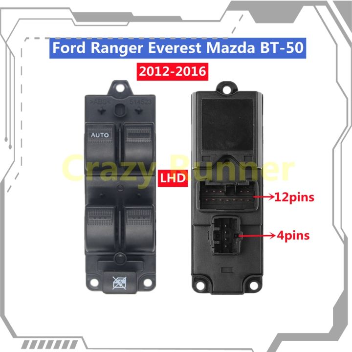 PRIME MOTORS Electric Master Power Window Switch for 4-Door Ford Ranger ...