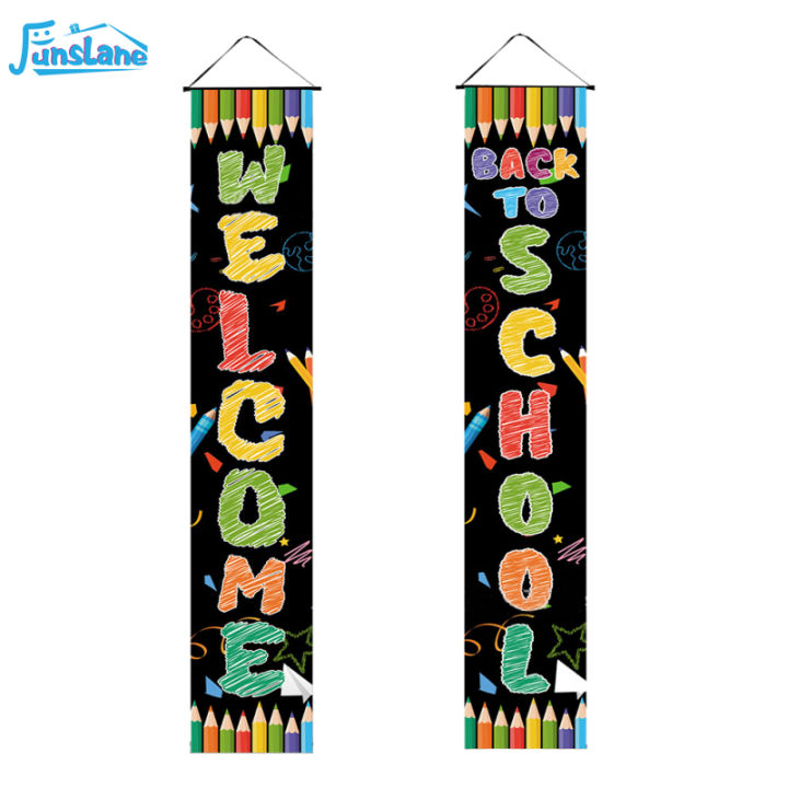 FunsLane Welcome Back To School Banner School Bus Backdrop Xtra Large ...