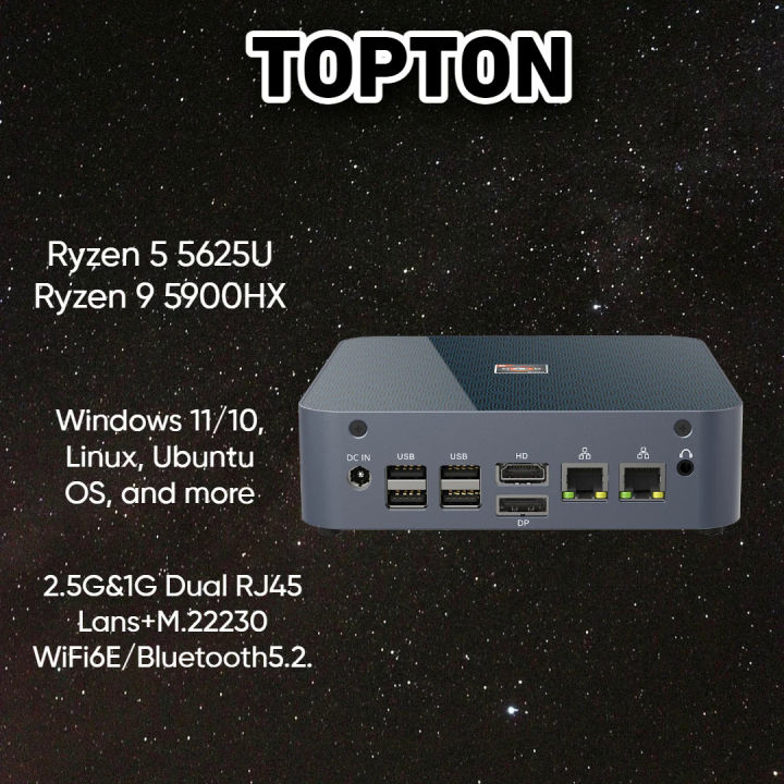 New product Topton Mini PC AMD Ryzen 7 5800H R9 5900HX Processor ...