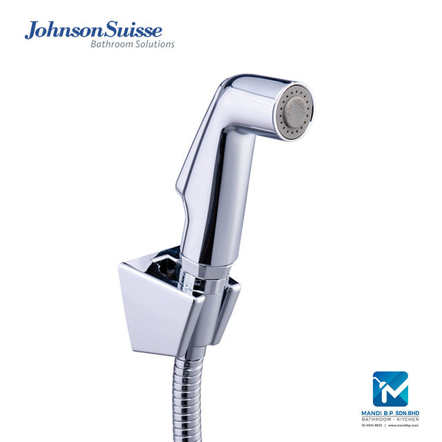Johnson Suisse Hand Bidet Set C/W Hand Spray 1.2M Flexible Hose (Chrome ...